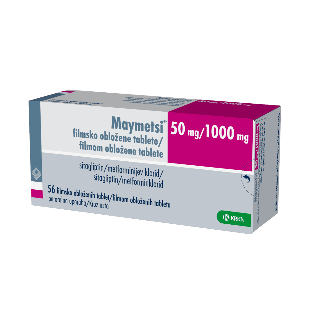 Maymetsi 50 mg/1000 mg, filmom obložene tablete | Krka